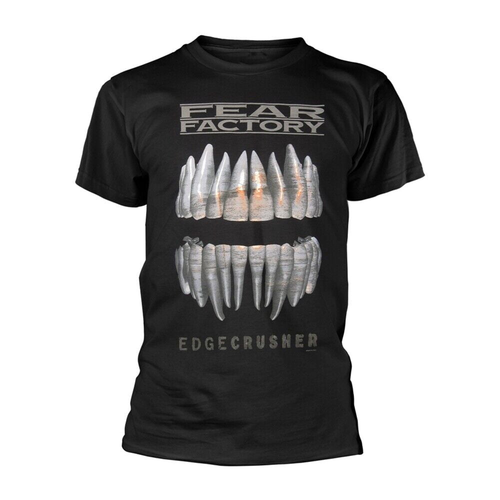 FEAR FACTORY - EDGECRUSHER BLACK T-Shirt, Front & Back Print Medium ...