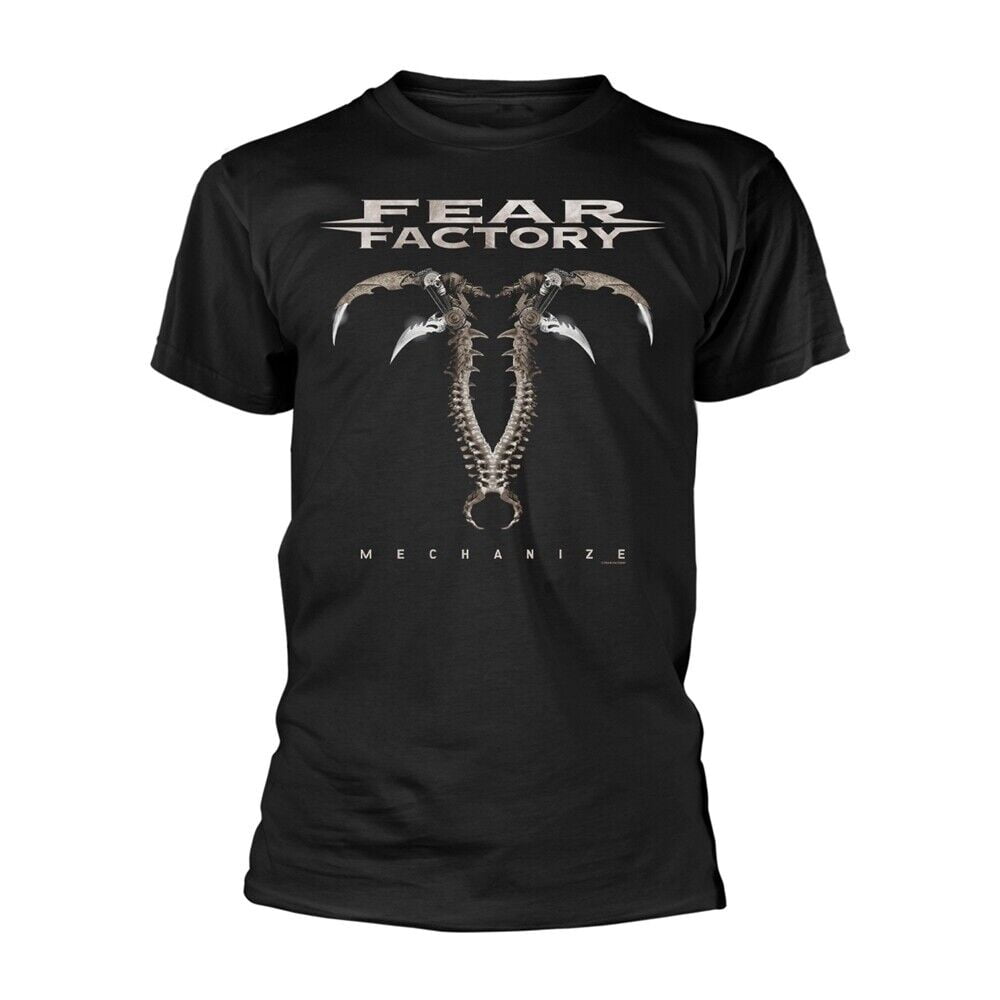 FEAR FACTORY - MECHANIZE BLACK T-Shirt, Front & Back Print Medium ...