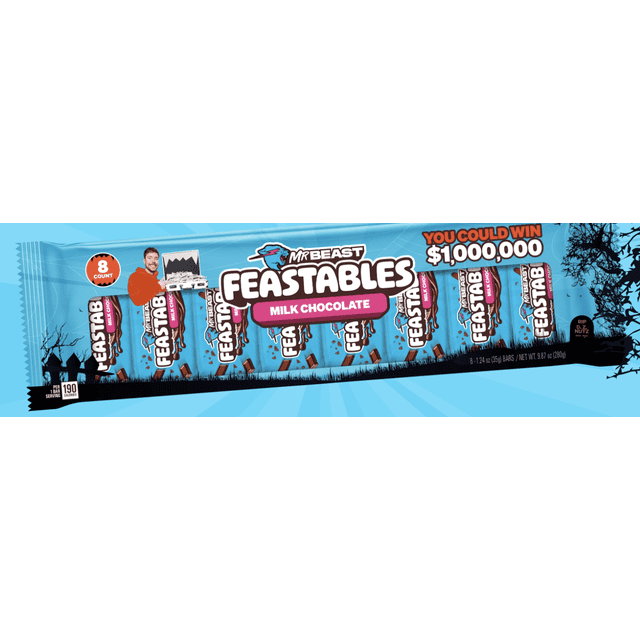 FEASTABLES MILK CHOCOLATE 8 pack 1.24 oz MINI - Walmart.com