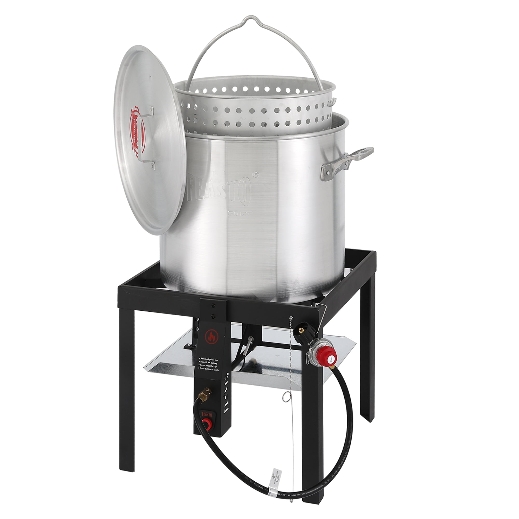 FEASTO 60QT Seafood Boiler, Outdoor Kit, Crab & Crawfish Stand with ...