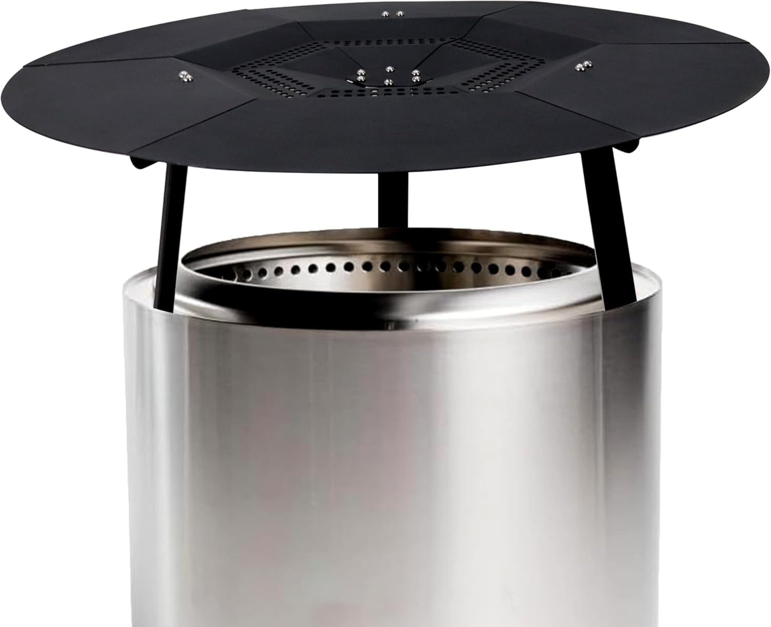 FEBTECH-24.6" Fire Pit Heat Deflector Compatible for Solo Stove Bonfire ...