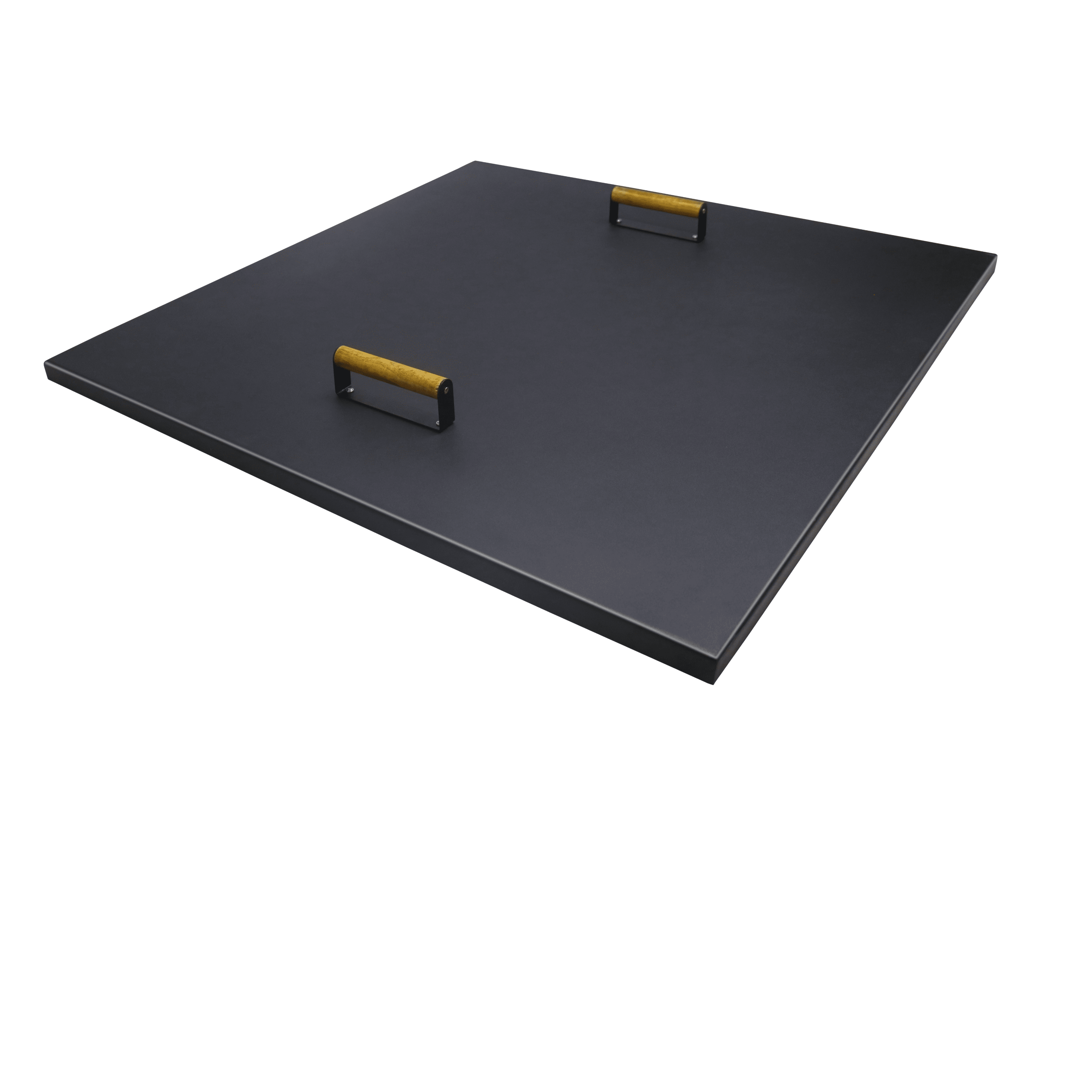 FEBTECH 34" Square Fire Pit Snuffer Lid for 32" FirePit with Wooden ...