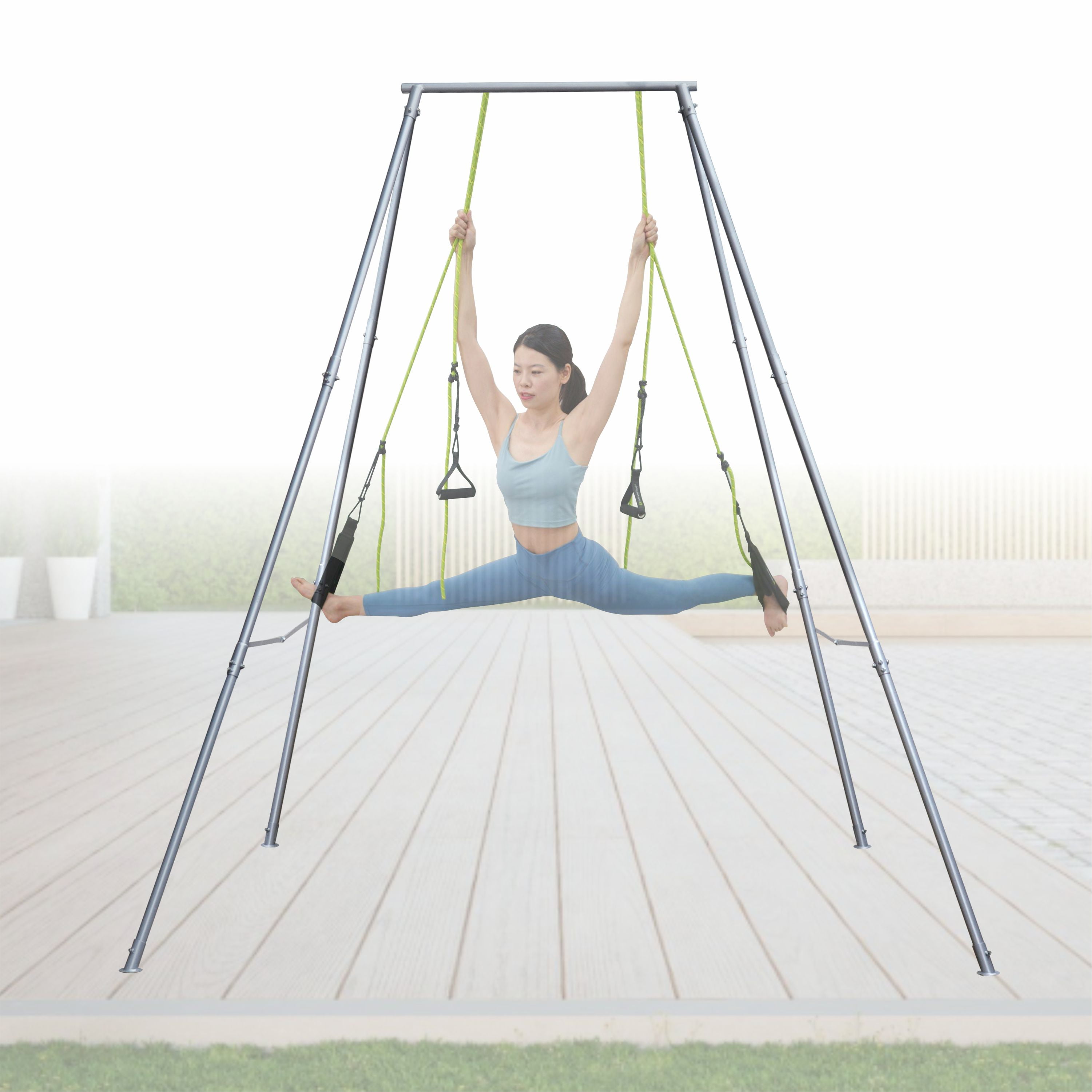 FEBTECH - Aerial Yoga Stand Frame - Steel Yoga Stand Support Up to 550 ...