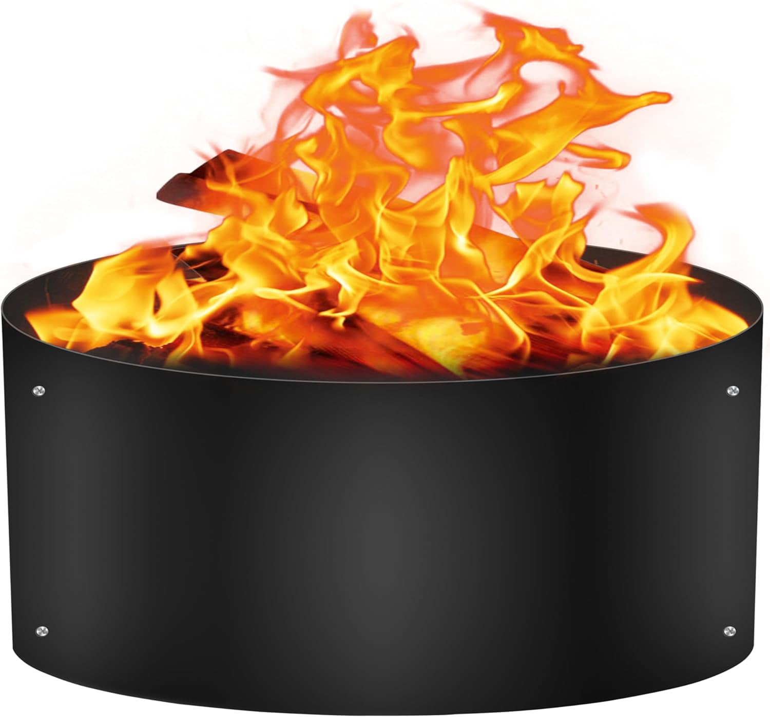 FEBTECH Fire Ring for Outside Fire Pit - 60" X 12" - 2MM Carbon Steel ...