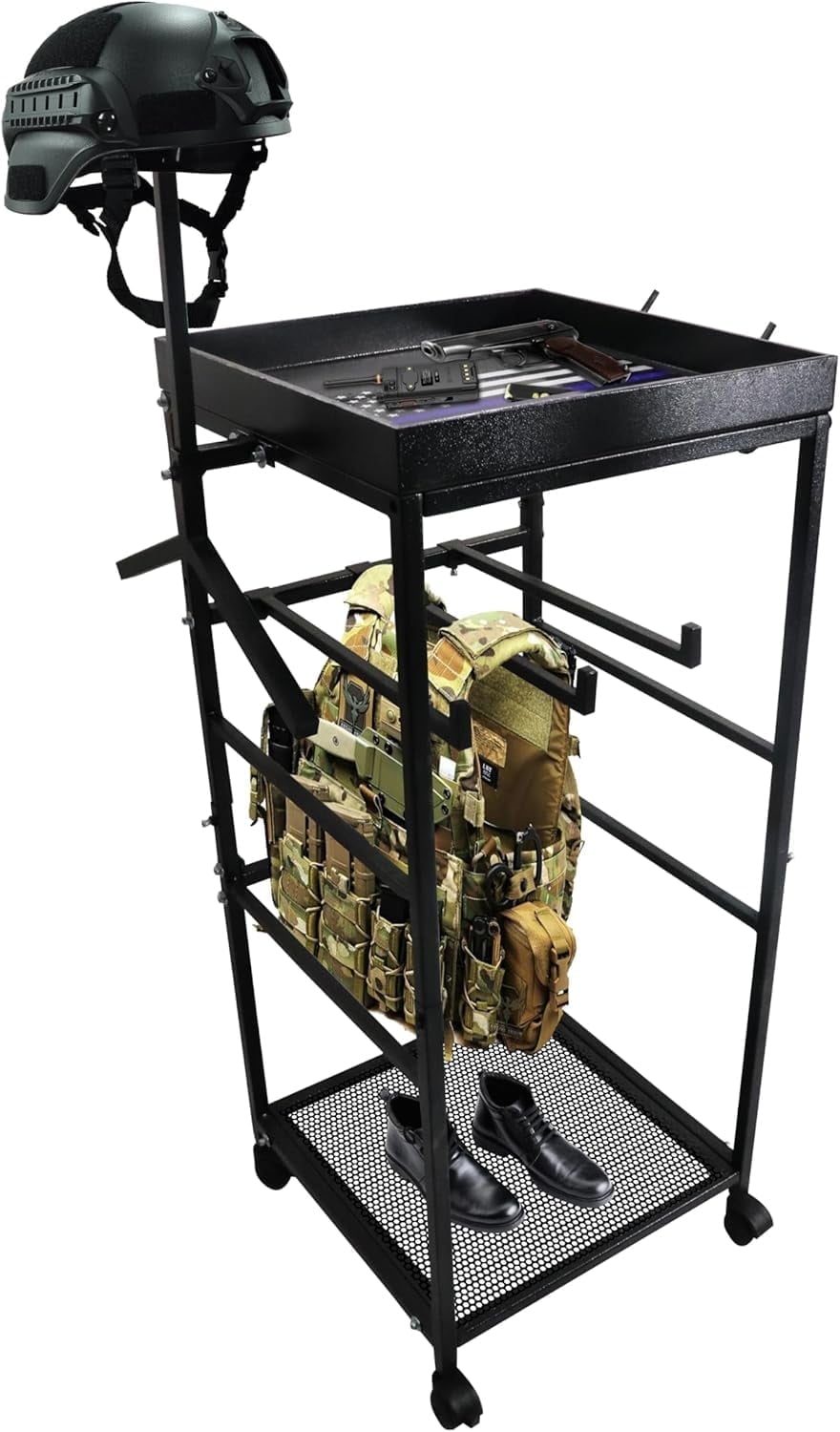 FEBTECH Police Gear Stand - Law Enforcement Gear Stand with Helmet ...