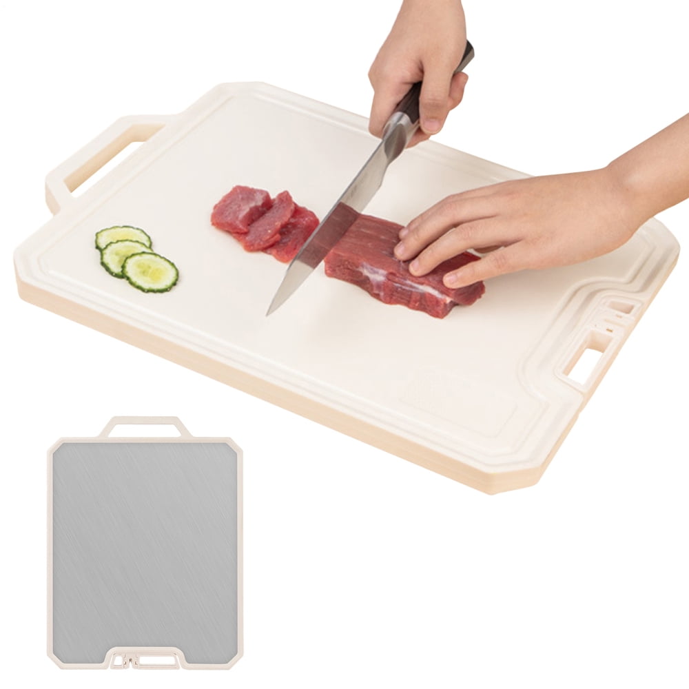 FEBUD Chopping Boards for Kitchen Stainless Steel Charcuterie Cheese ...