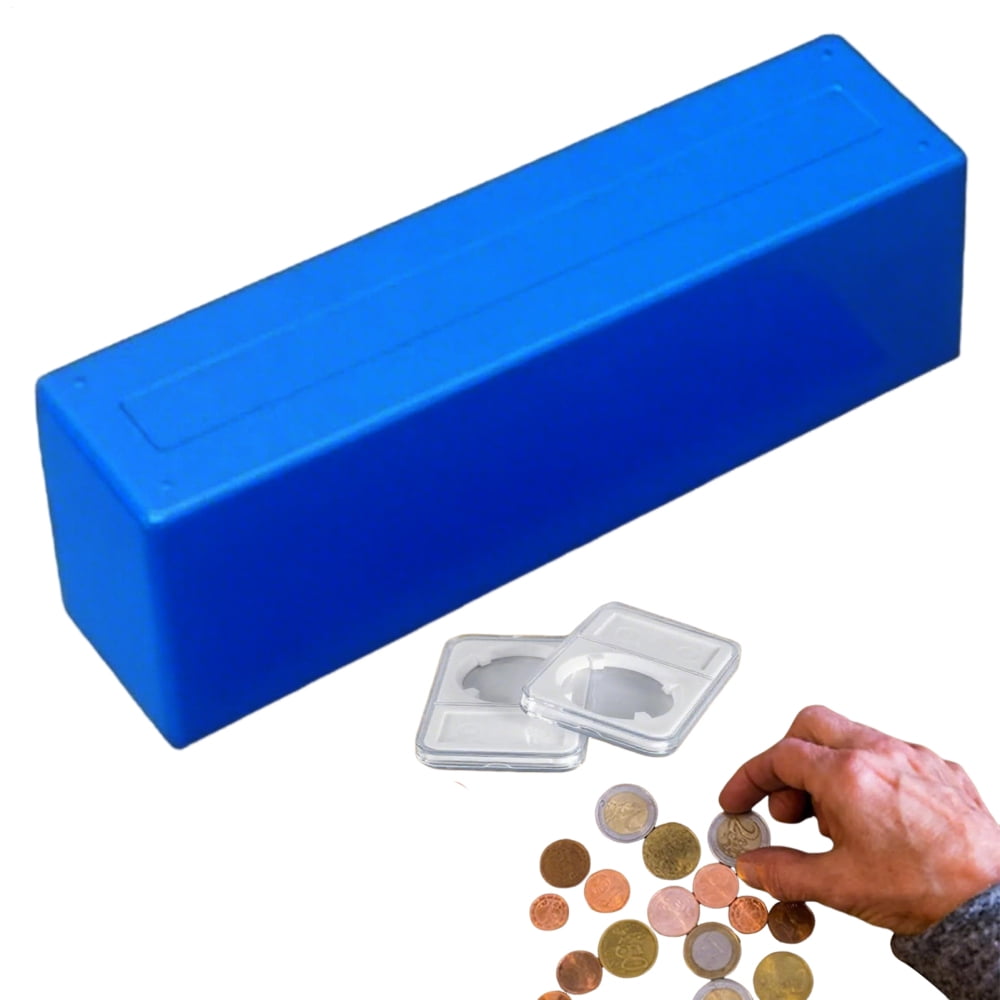 FEBUD Coin Storage Box Badge Coin Display Collectors Box Container ...