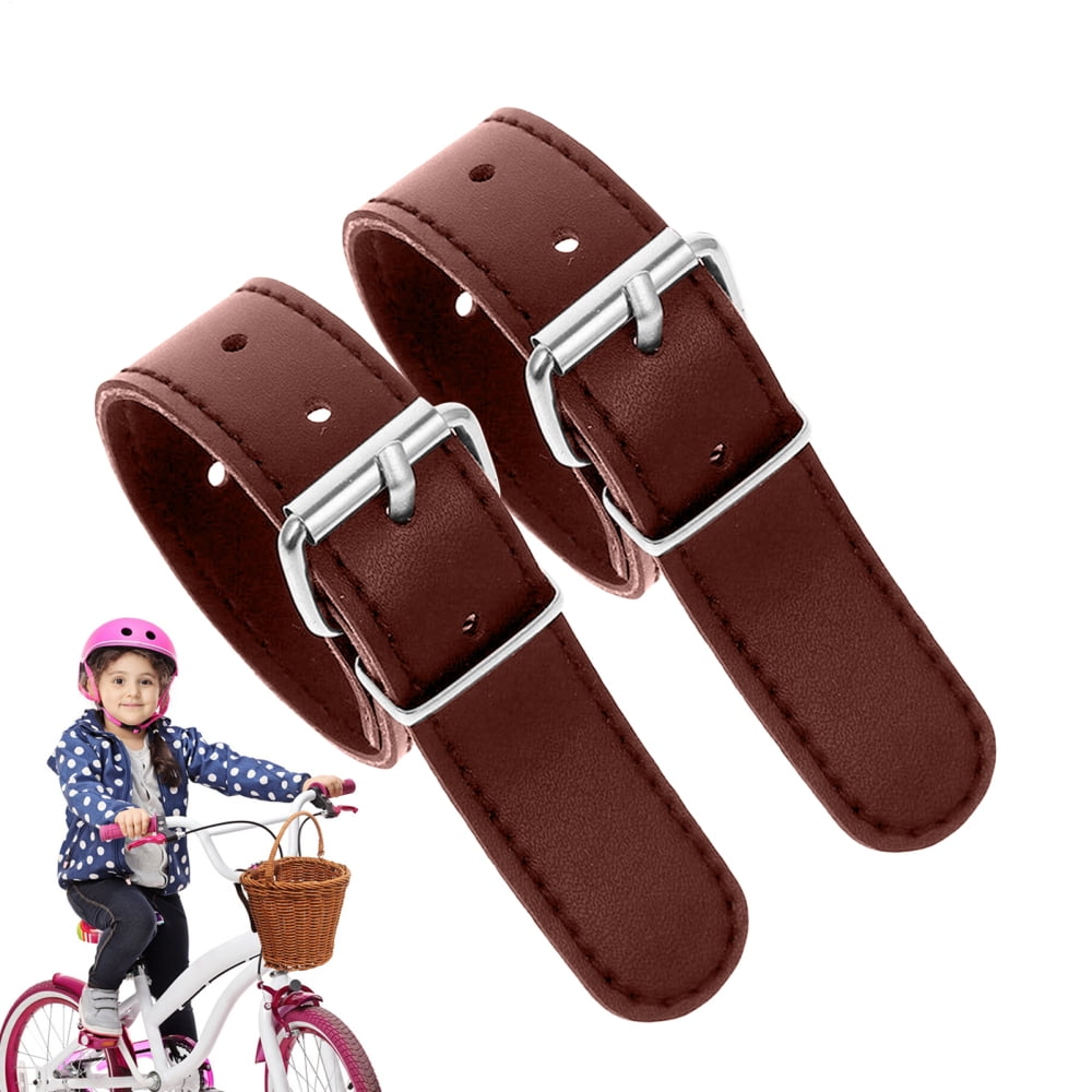 FEBUD Cycle Front Handlebar Storage Basket Strap Scooter Basket Leather ...
