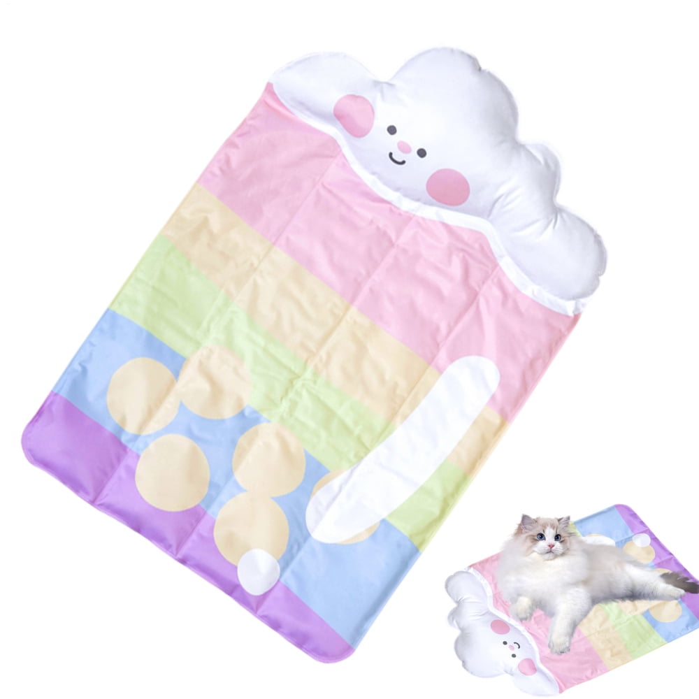 FEBUD Dog Outdoor Cooling Mat Pet Puppy Cooler Gel Mat Hot Days Bite ...