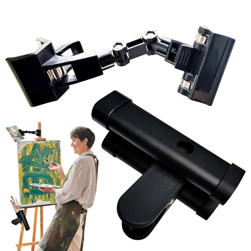 FEBUD Easel Brush Clip Rotatable Flexible Artist Paper Holder Portable ...