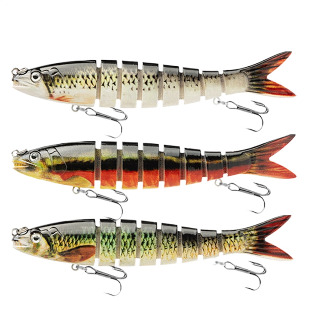 FEBUD Fishing Lures Angling Baits for Outdoors 3 Pieces Lightweight ...