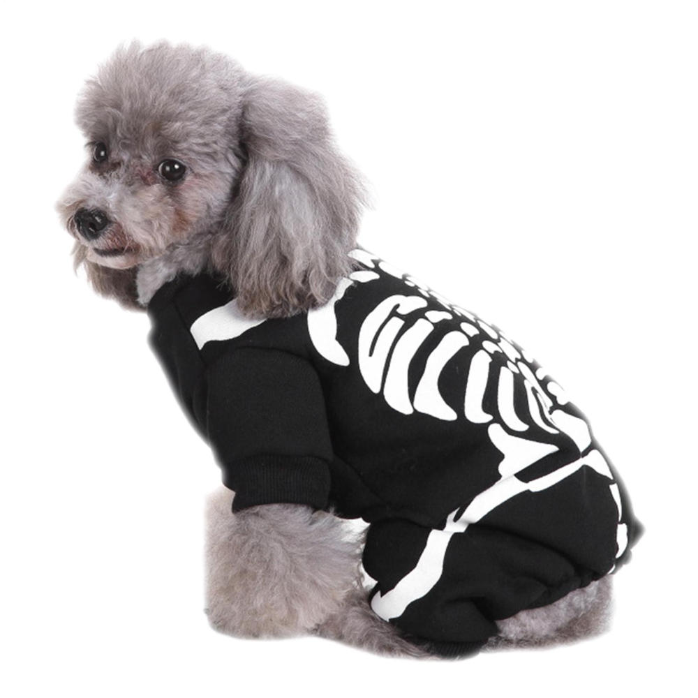 FEBUD Halloween Skeleton Costumes for Pets Halloween Pets Dogs Cat ...
