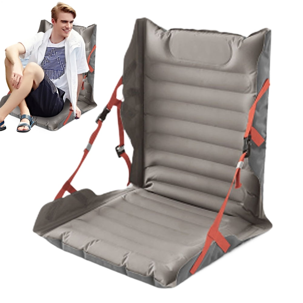 FEBUD Inflatable Folding Seat Cushion Inflating Camping Seats Portable ...