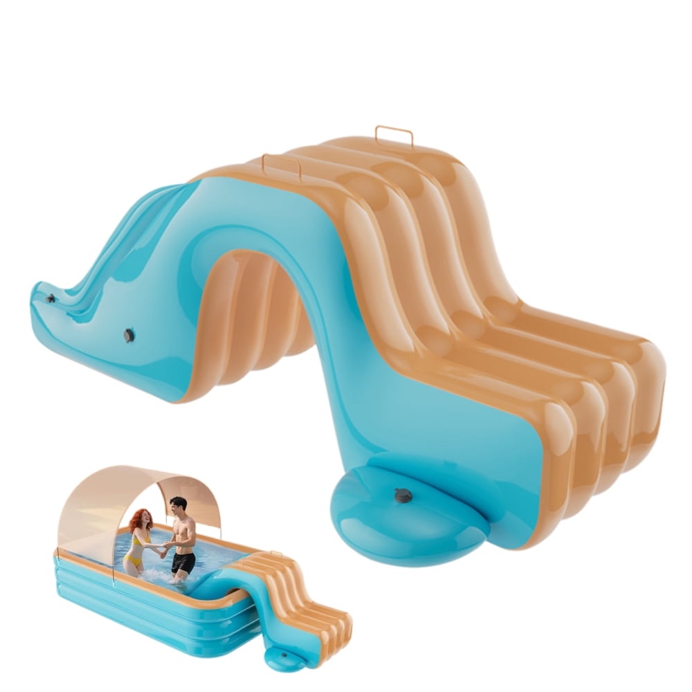 FEBUD Inflatable Pool Slides Blow Up Waterslide for Boys Children ...