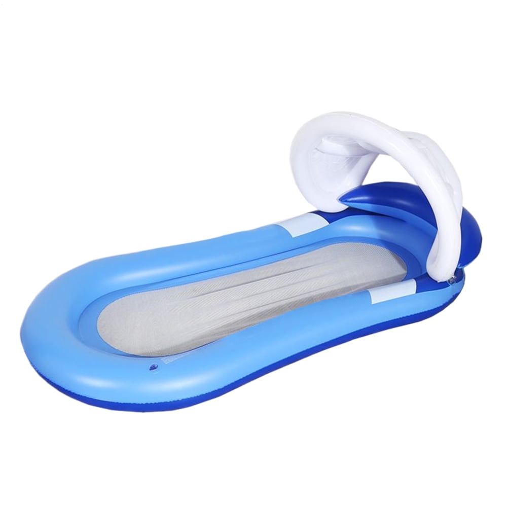 FEBUD Pool Floats with Canopy Floating Lounge Chairs for Adult Beach ...