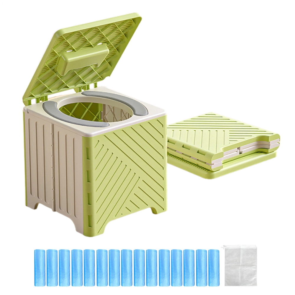 FEBUD Portable Toilet for Camping Mobile Toilet Foldable Space-Saving ...
