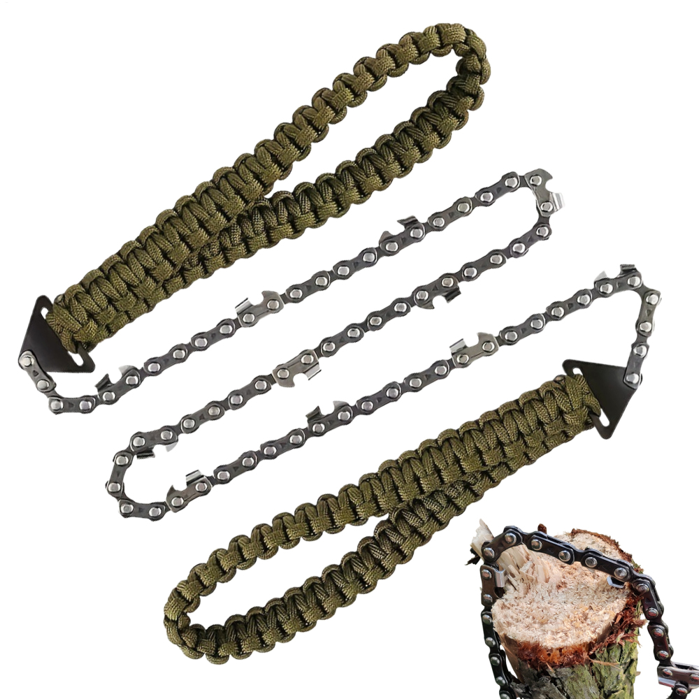 FEBUD Rope Chain Saw Outdoor Portable Chain Saw Folding Anti-Slip 11 ...