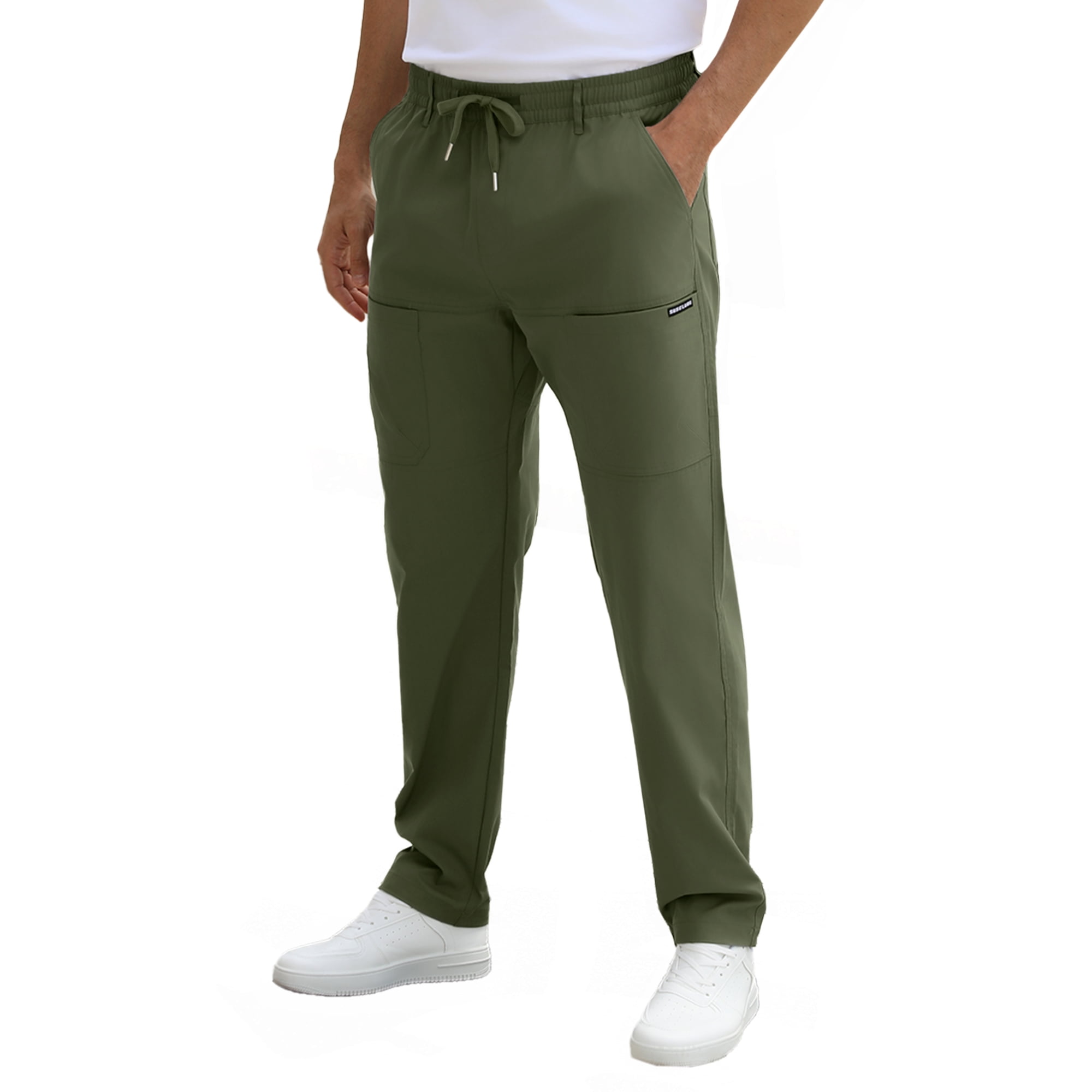 FEDTOSING Cargo Pants for Men Summer Drawstring Casual Pants Elastic ...