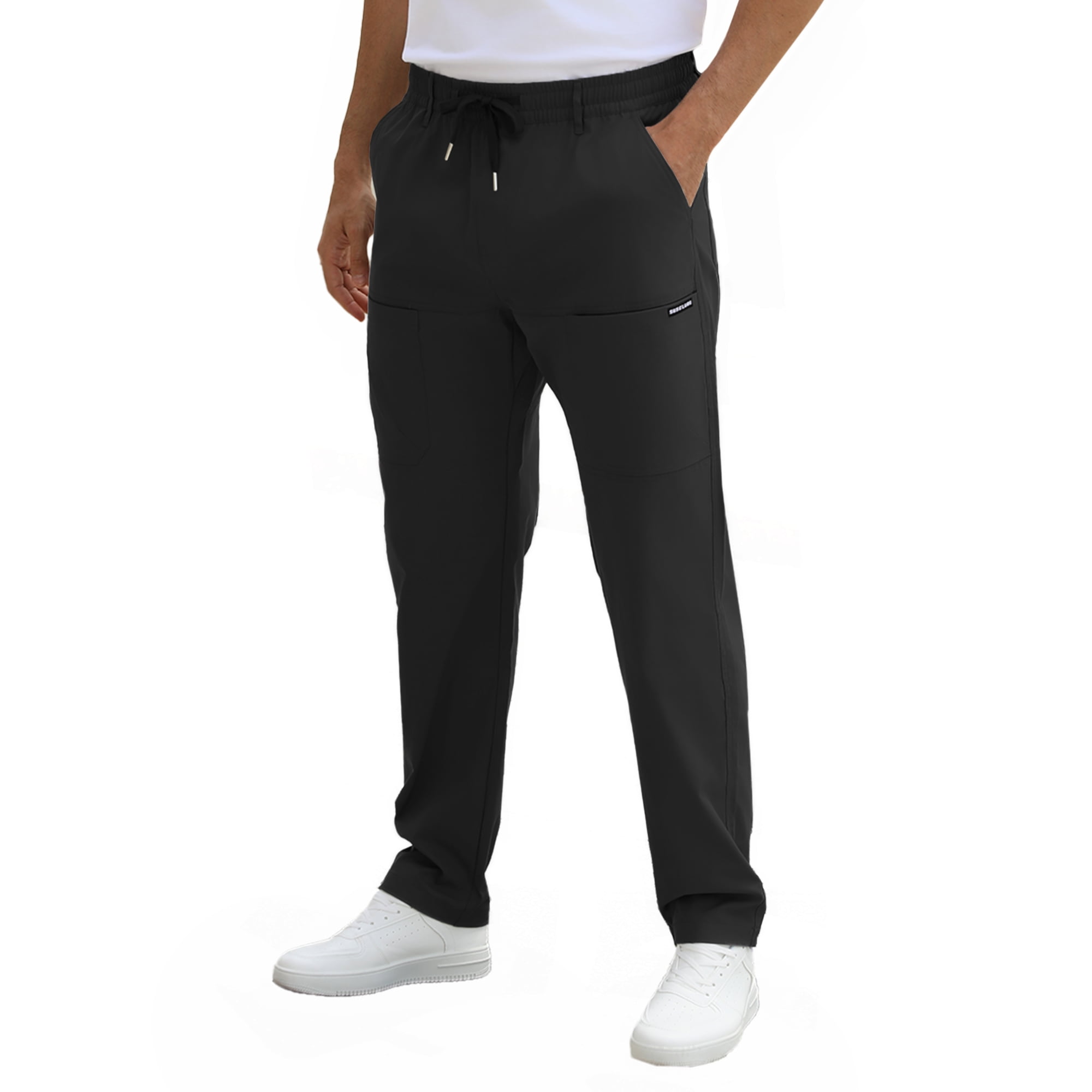 FEDTOSING Cargo Pants for Men Summer Drawstring Casual Pants Elastic ...