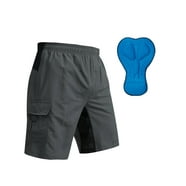 Lixada Men's 2-in-1 Running Shorts Quick Drying Breathable Active Training Exercise Jogging ...