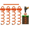 FEED GARDEN 12.2 Inch Spiral Ground BSL1 Anchors Heavy Duty Screw in ...