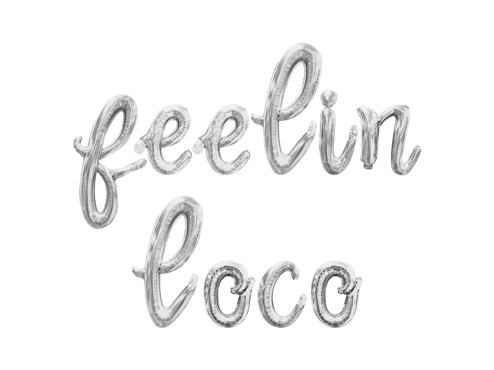 FEELIN LOCO Cursive Letter Balloon Banner - Bachelorette Party Supply ...