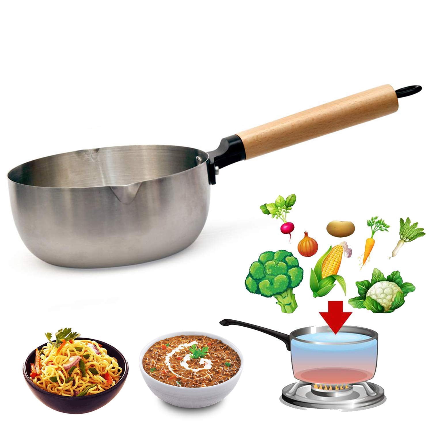 FEELING MALL Cooking Purpose Professional Sheffield Classic Iron Tadka ...