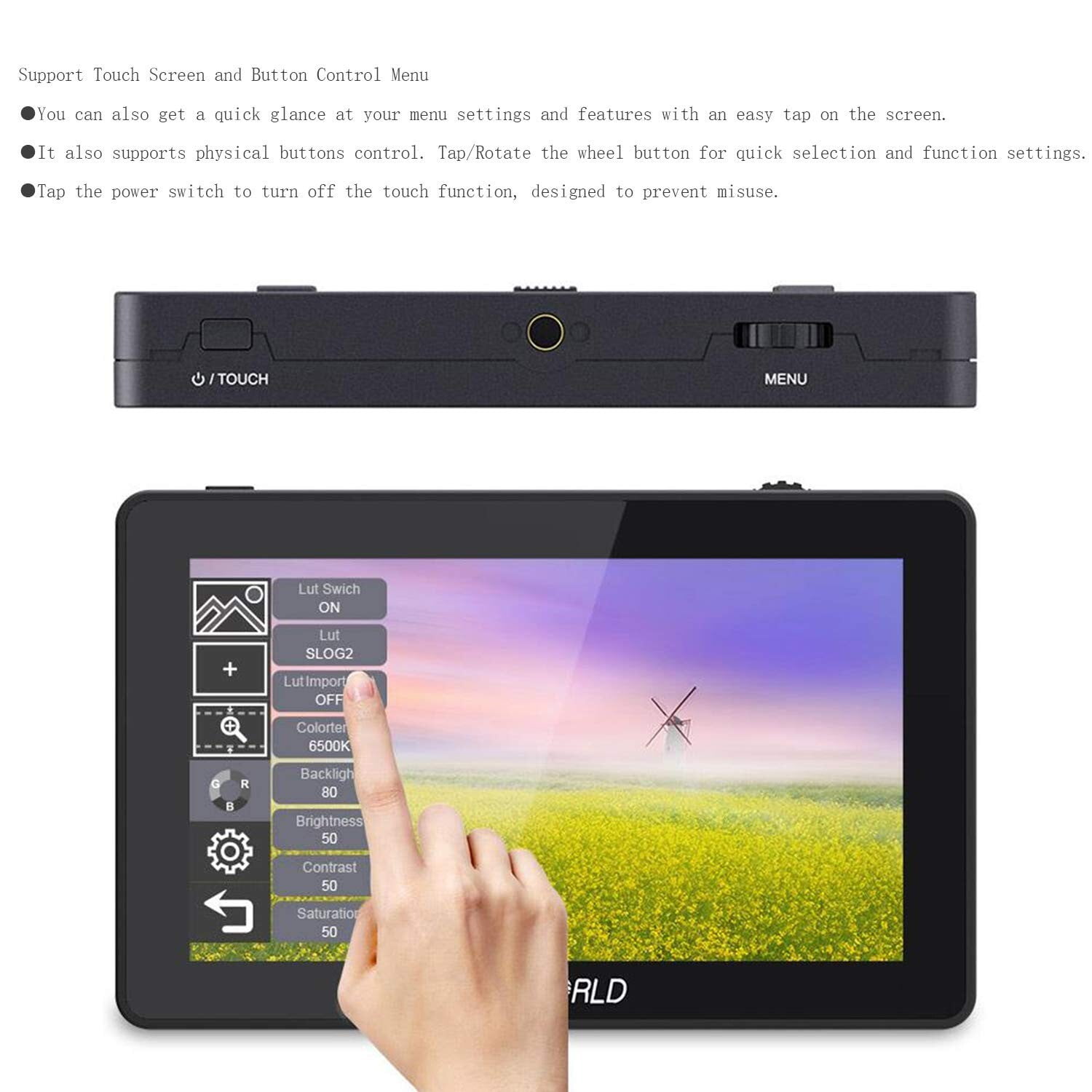 Feelworld F6 Plus V2 Ips Fhd 4k 6 3d Lut Touch Screen Dslr Camera Field Monitor