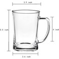 FEFEDFAA-2 Pack Heavy Large Beer Glasses with Handle - 22 Ounce Glass ...