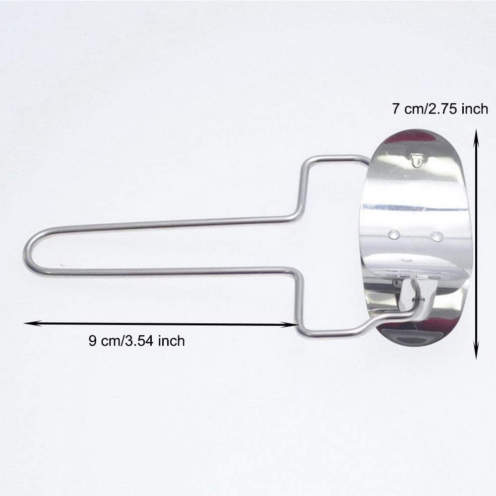 FEFEDFAA-2 Pieces Stainless Steel Pastry Rolling Cutter Circle Dough ...