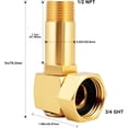 FEFEDFAA-Garden Hose Reel Parts Swivel Elbow Connector Garden Hose ...