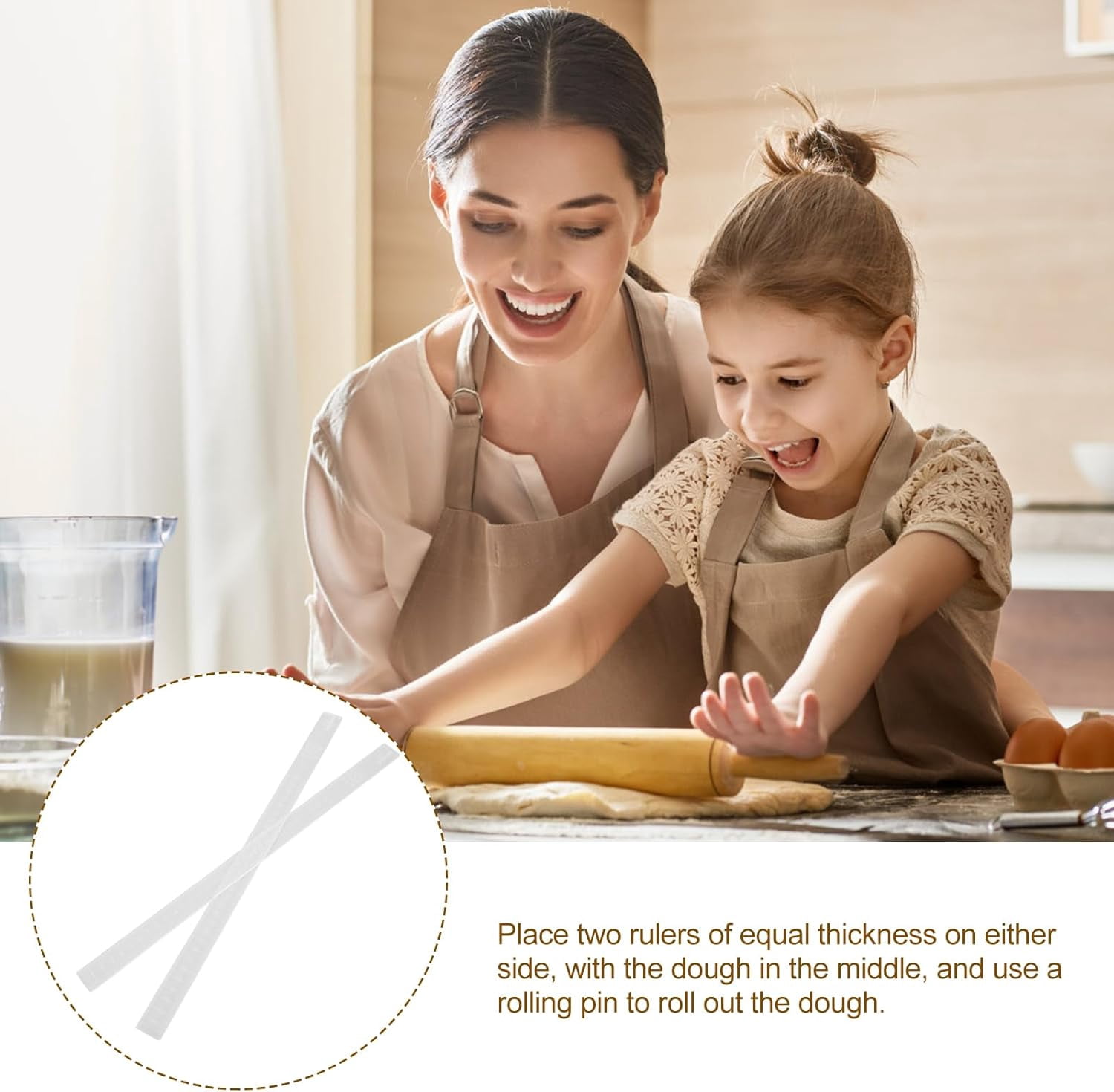 FEFEDFAA-Rolling Pin Guide Sticks 2-Pack 15.75 Inch Dough Thickness ...