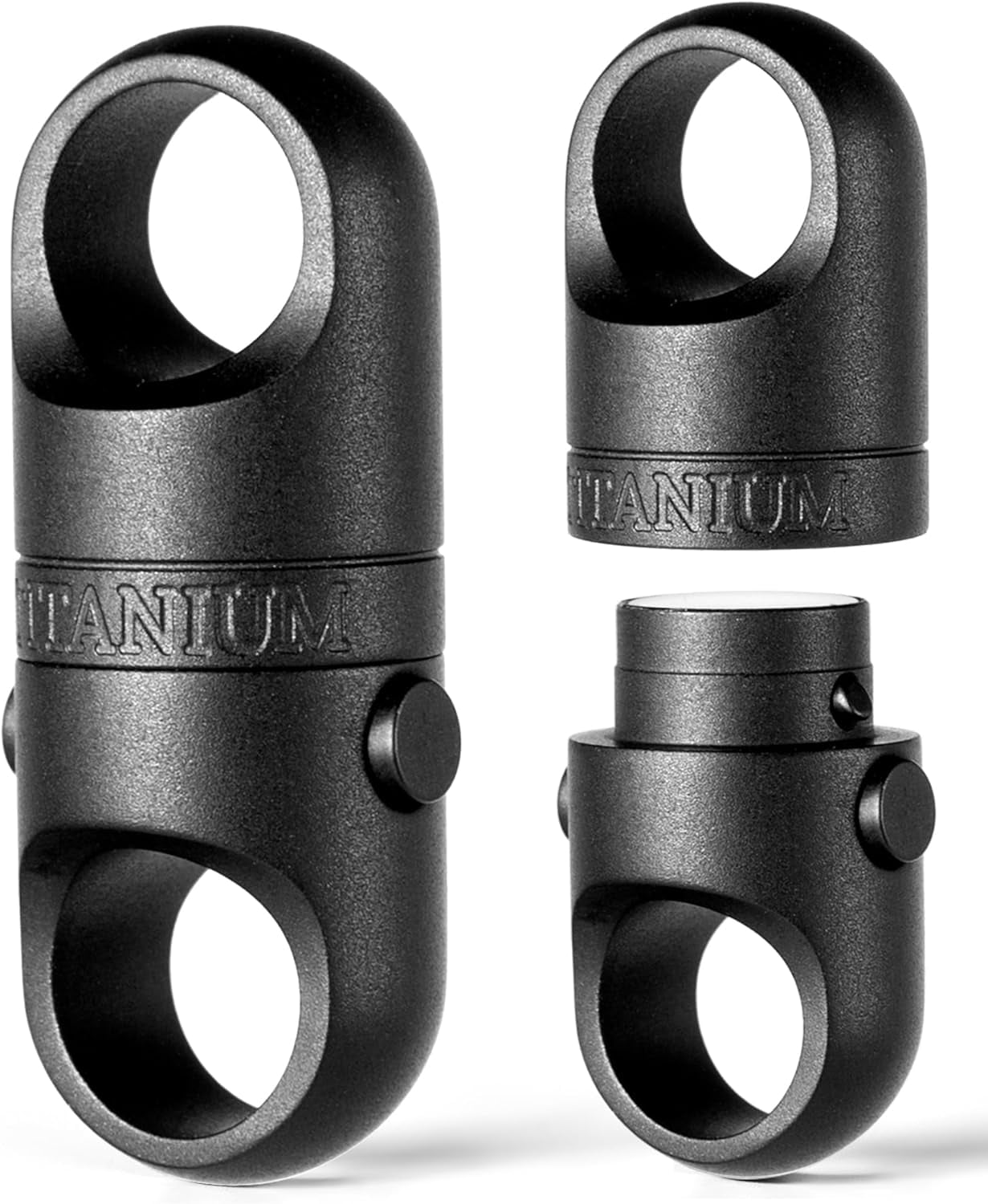 FEGVE Titanium Magnetic Key Holder, Quick Release Keychain, Detachable ...