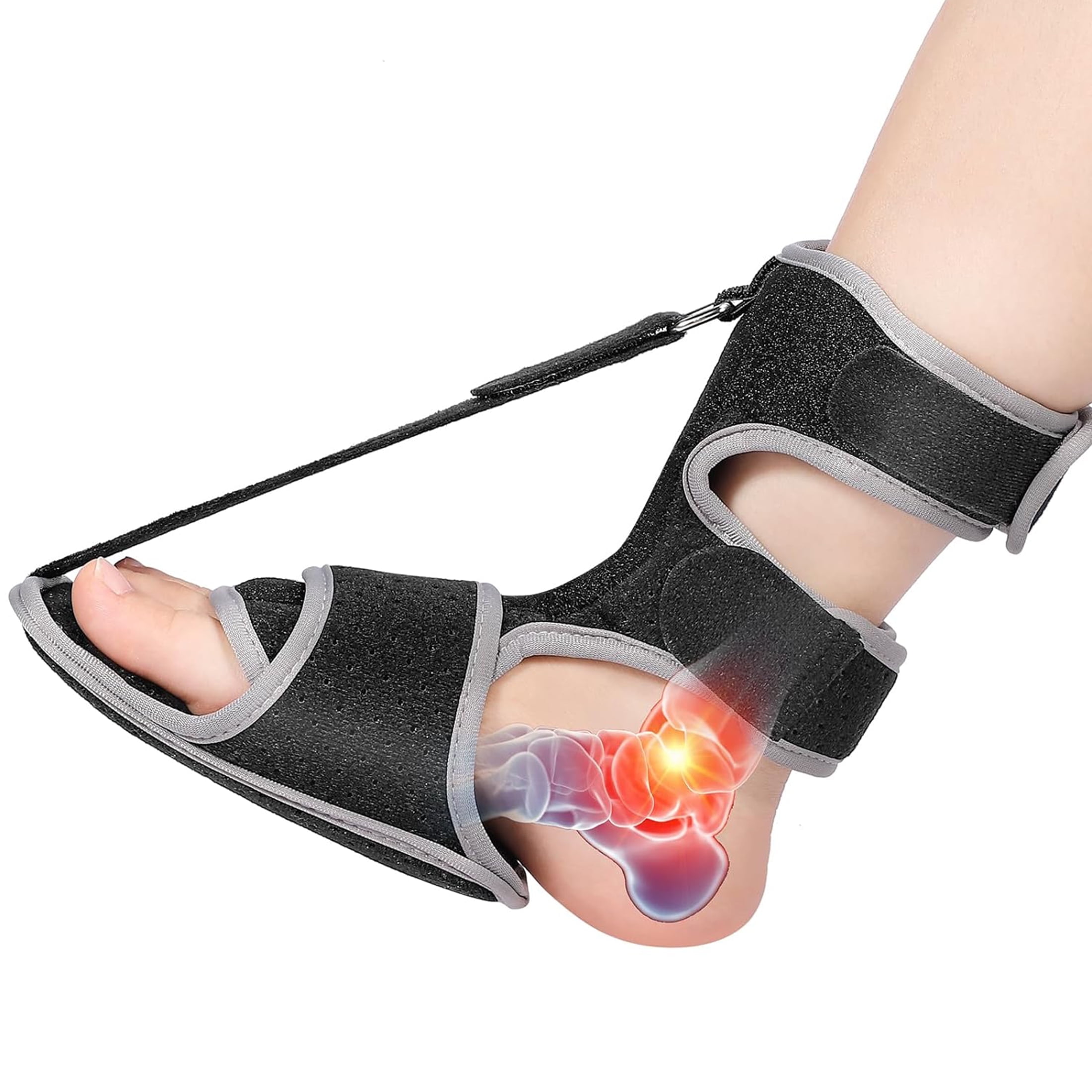 FEIBU Plantar Fasciitis Night Splint-Adjustable for Heel and Achilles ...