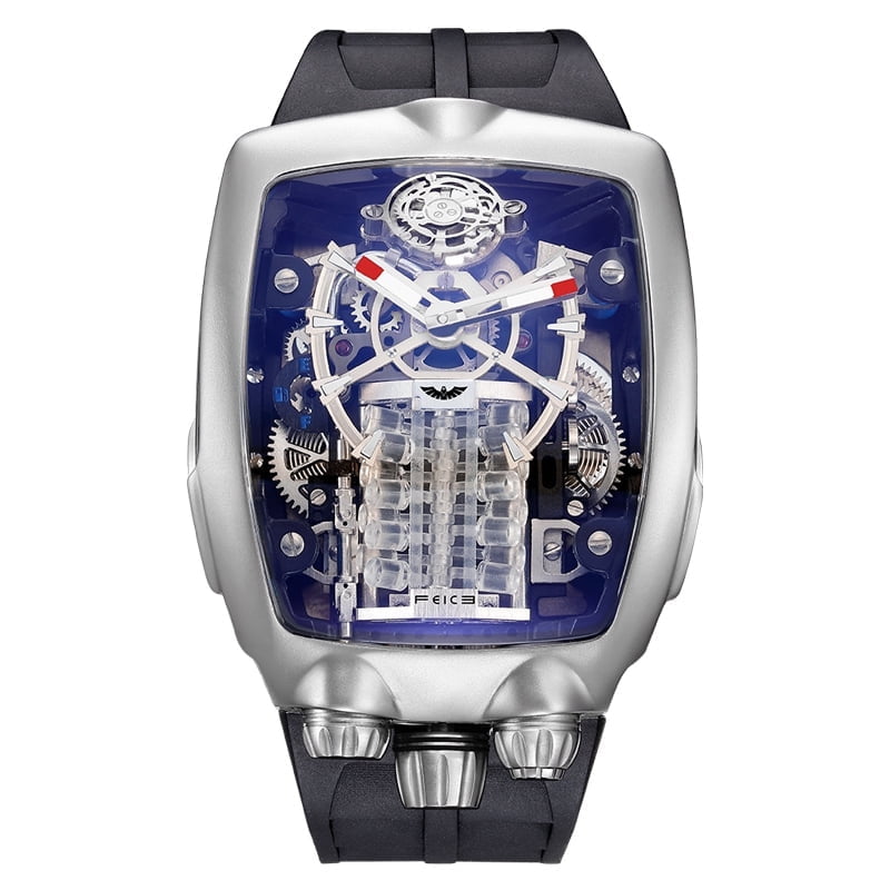 FEICE Watches for Men Automatic Skeleton Watch Waterproof Sapphire ...