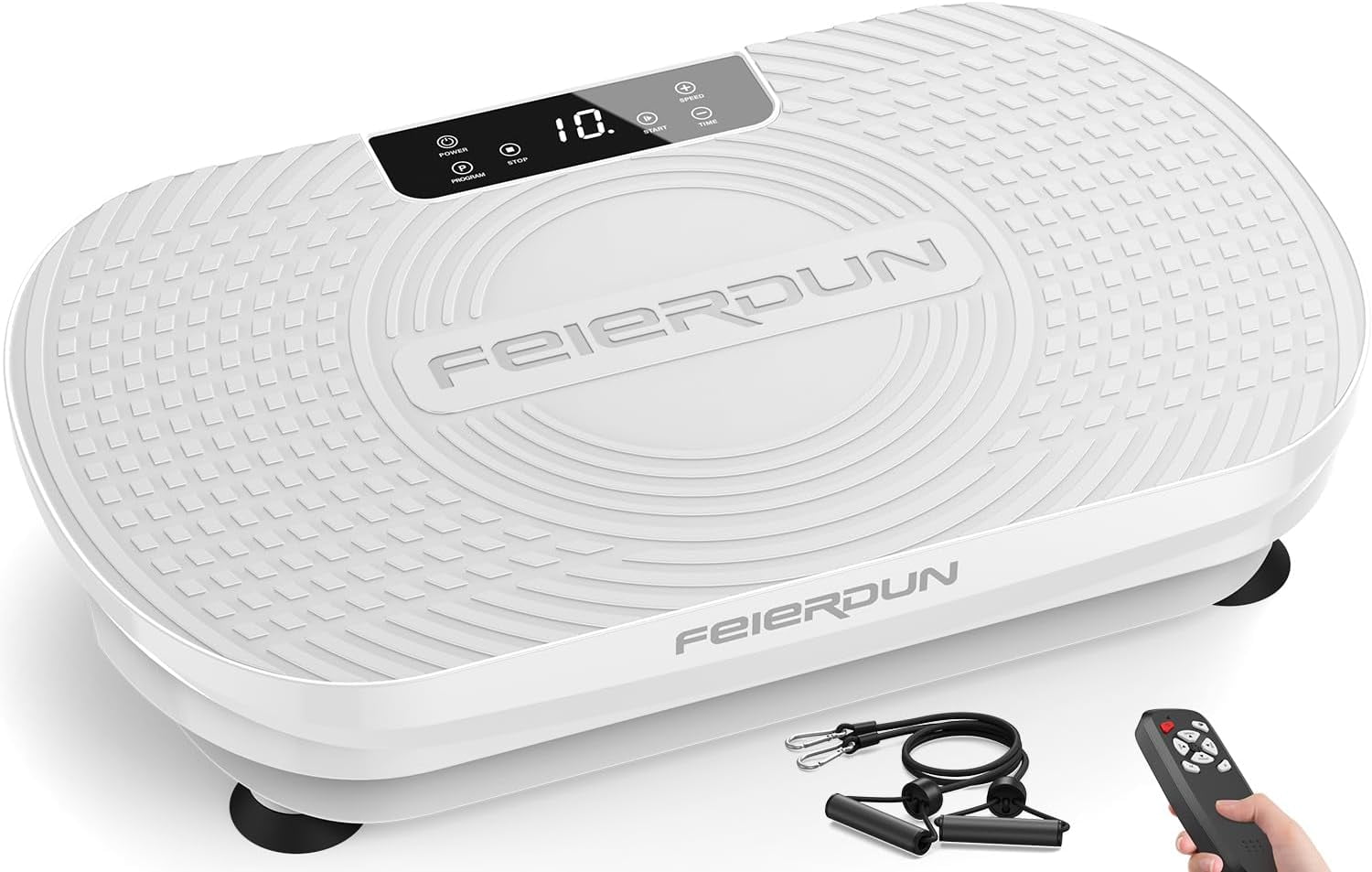 FEIERDUN Vibration Plate Exercise Machine, Vibration Plate for Weight Loss, Whole Body Vibration ...