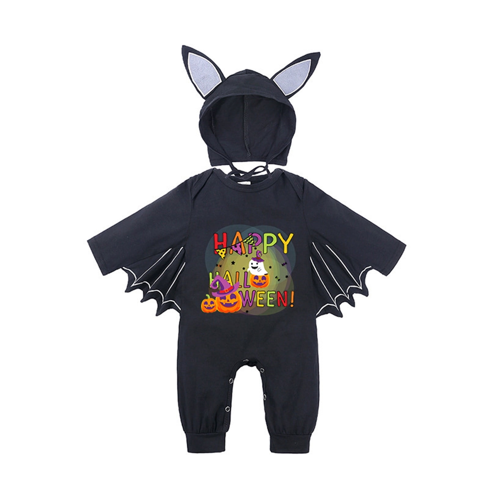FEIFLY Baby My 1st Halloween Outfit Baby Boy Girl Black Long Sleeve Pumpkin Long Sleeve O-Neck ...