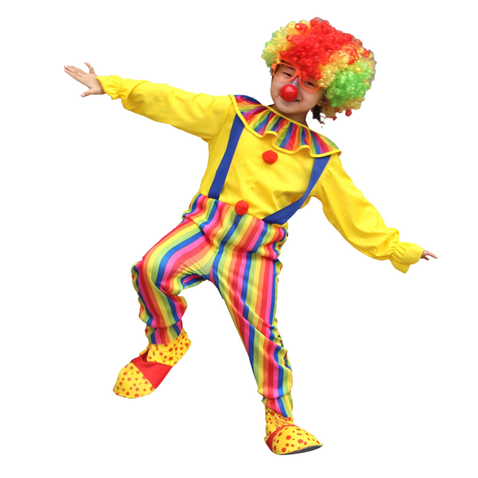 FEIFLY Child Clown Outfits Sets Children Stage Performance Play ...