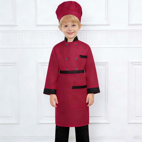 FEIFLY Child Outfits Sets Children Chef Preschool Performance Outfits ...