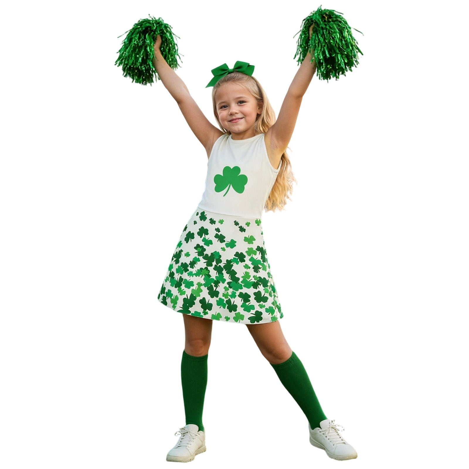 FEIFLY Child Outfits Sets Kids Cheerleader Elegant Court Tops Skirts ...