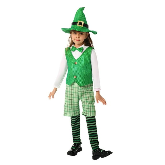 FEIFLY Child Outfits Sets St. Patrick's Day Kids Irish Leprechaun ...