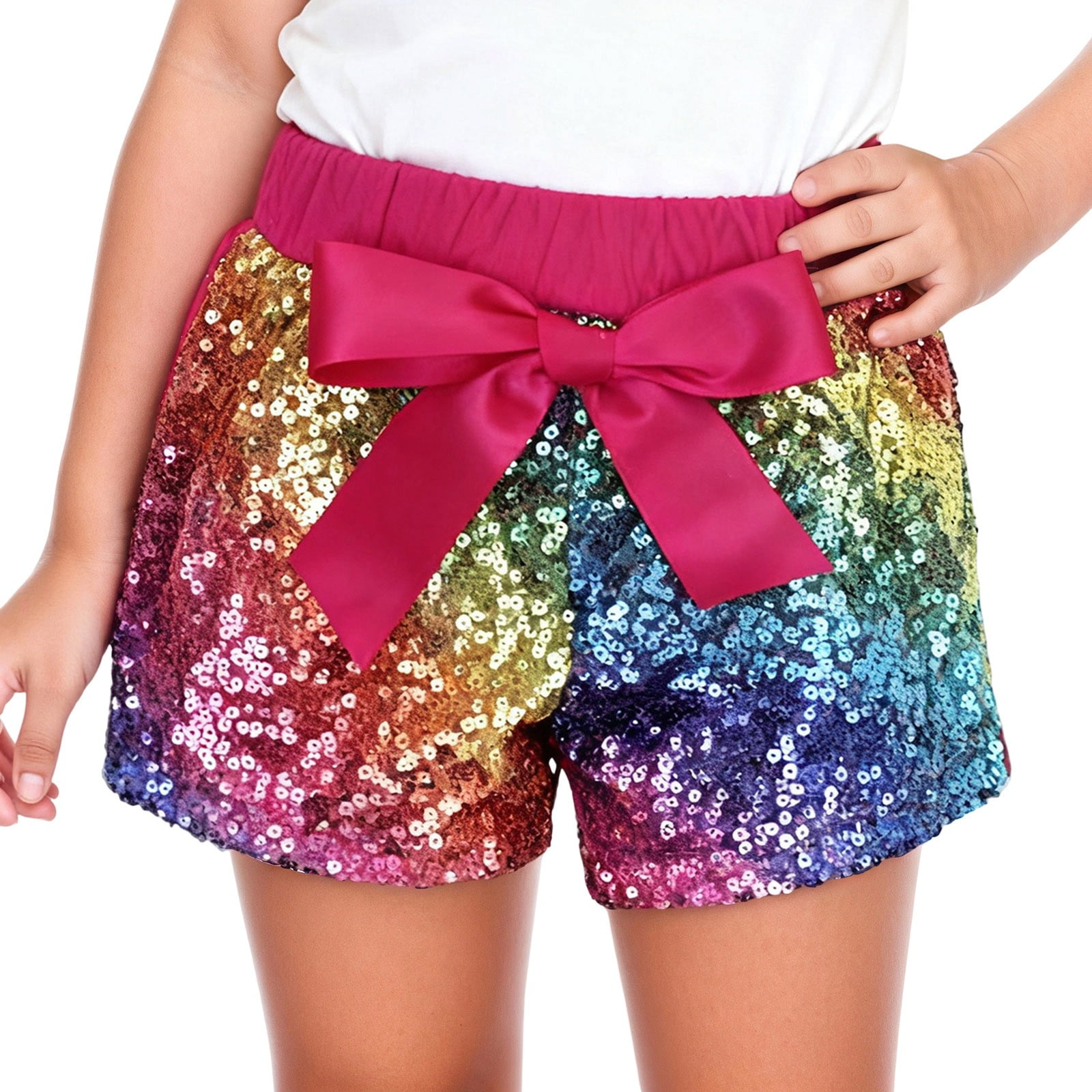 FEIFLY Child Costumes Shorts Children Sparkly Sequin Party Shorts For ...