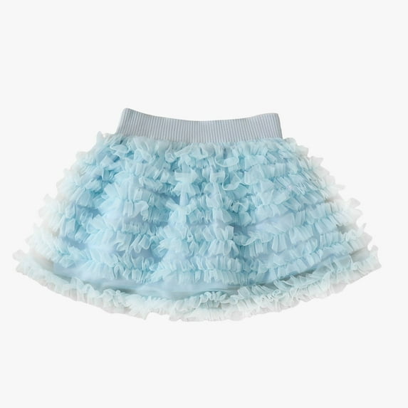 FEIFLY Kids Girls Solid Color Tutu Skirt Versatile Pleated Petticoat ...