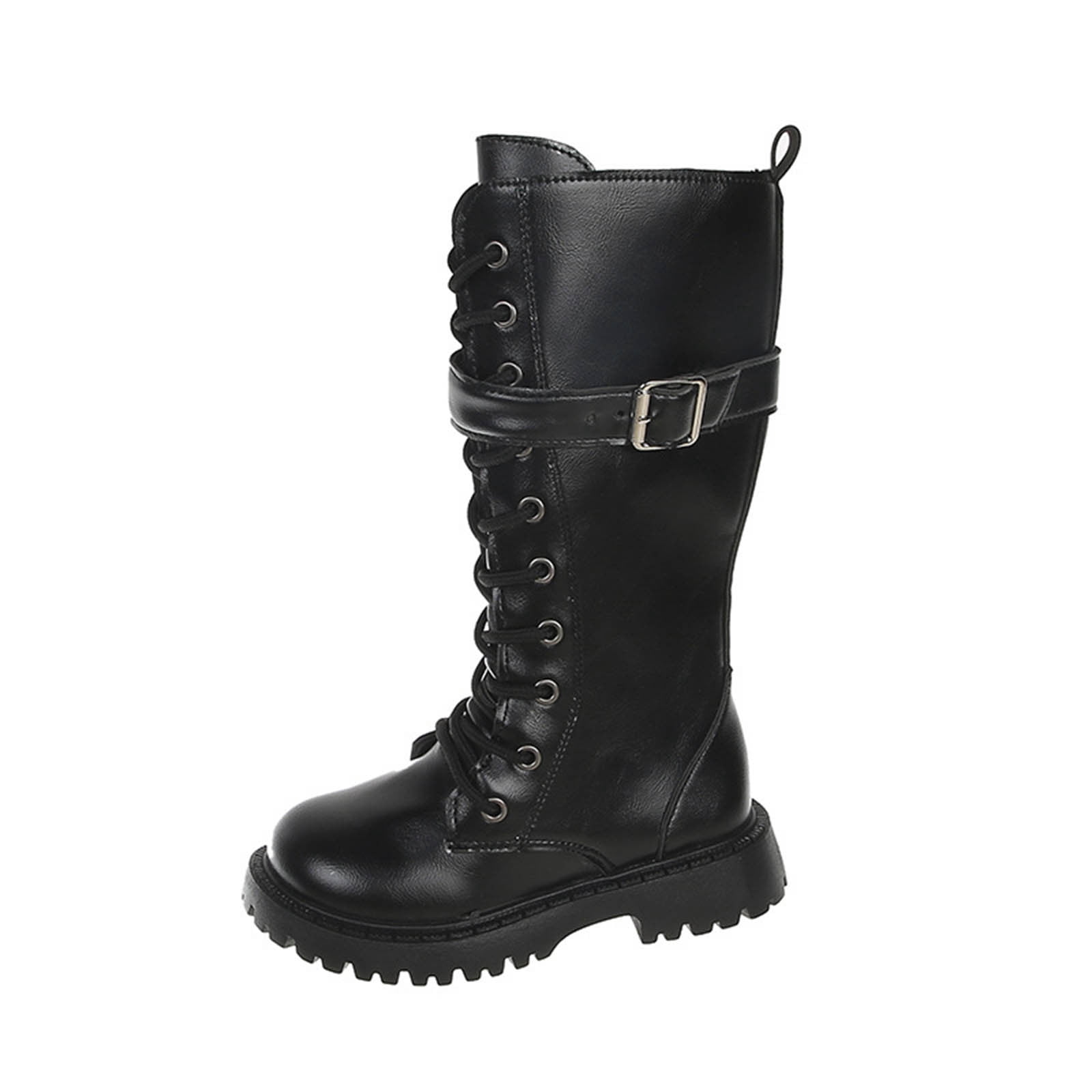 FEIFLY Kids Long Boots Fashion Autumn Children Girls Shoes Flat Thick ...