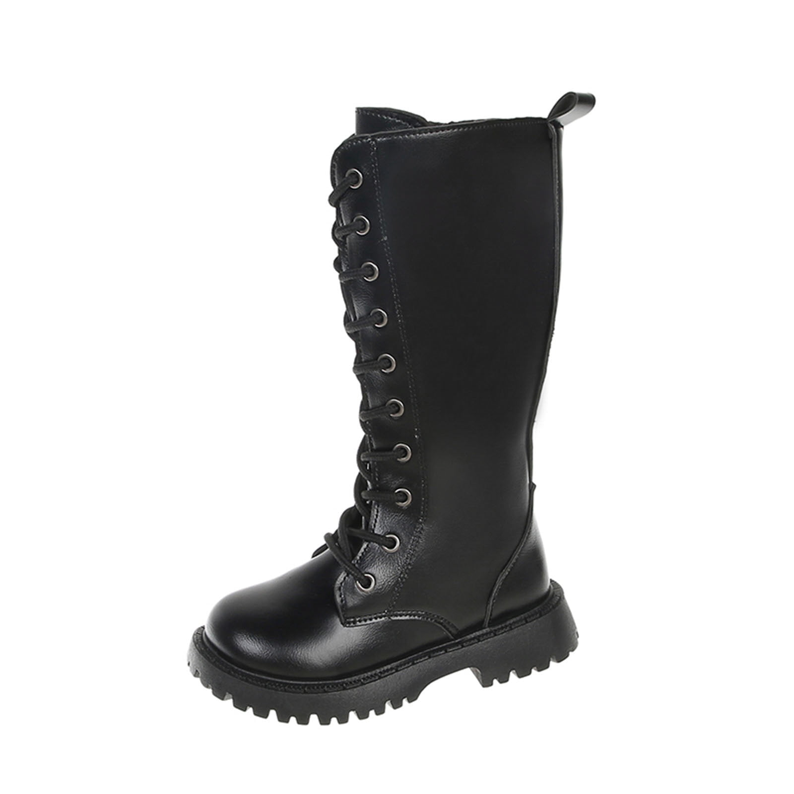 FEIFLY Kids Long Boots Fashion Autumn Children Girls Shoes Flat Thick ...