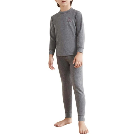 FEIFLY Kids Thermal Shirts Tops With Pants Outfits Sets Baby Autumn Clothes Fall Pants Kids ...