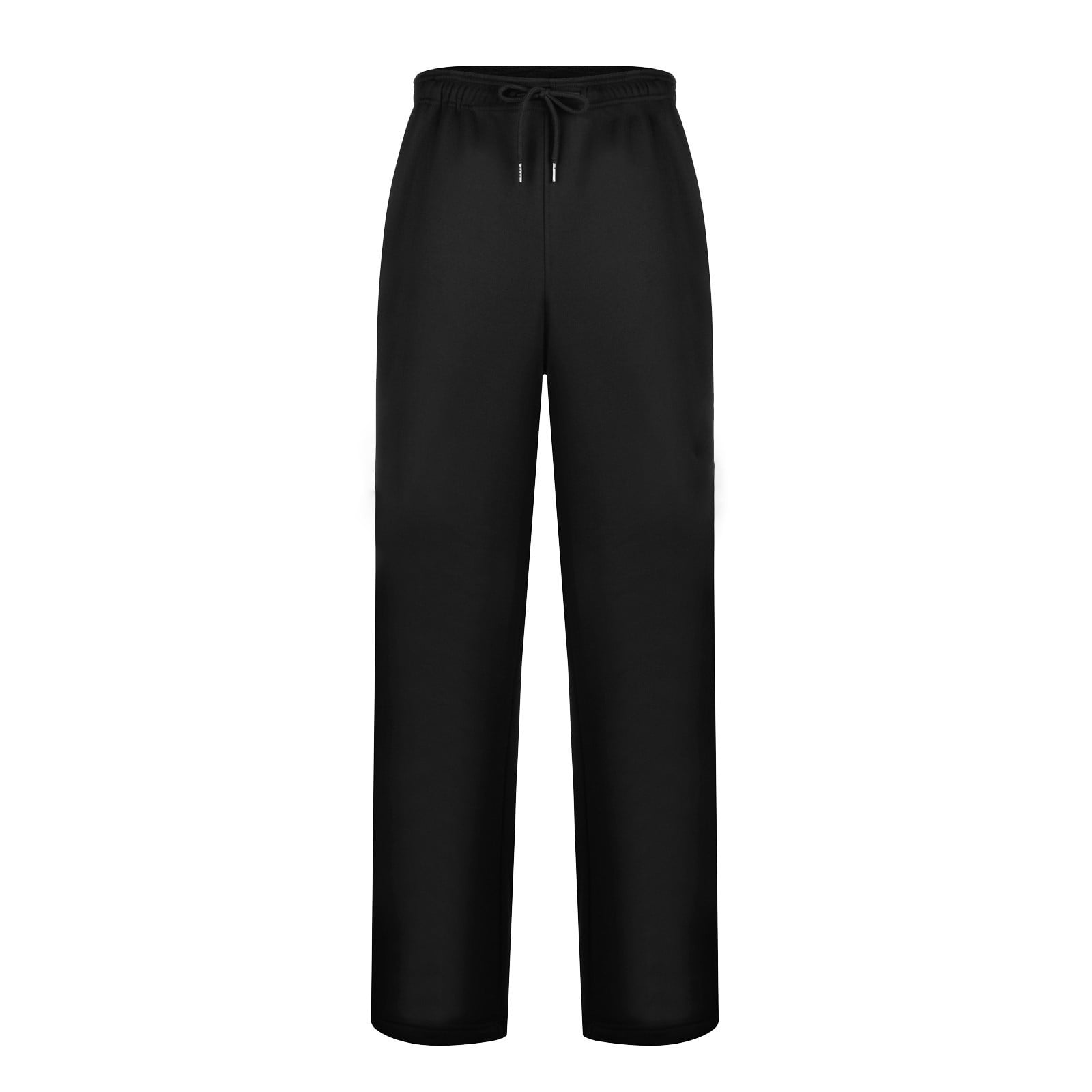 FEIFLY Men's Rope Loosening Waist Solid Color Pocket Trousers Loose ...