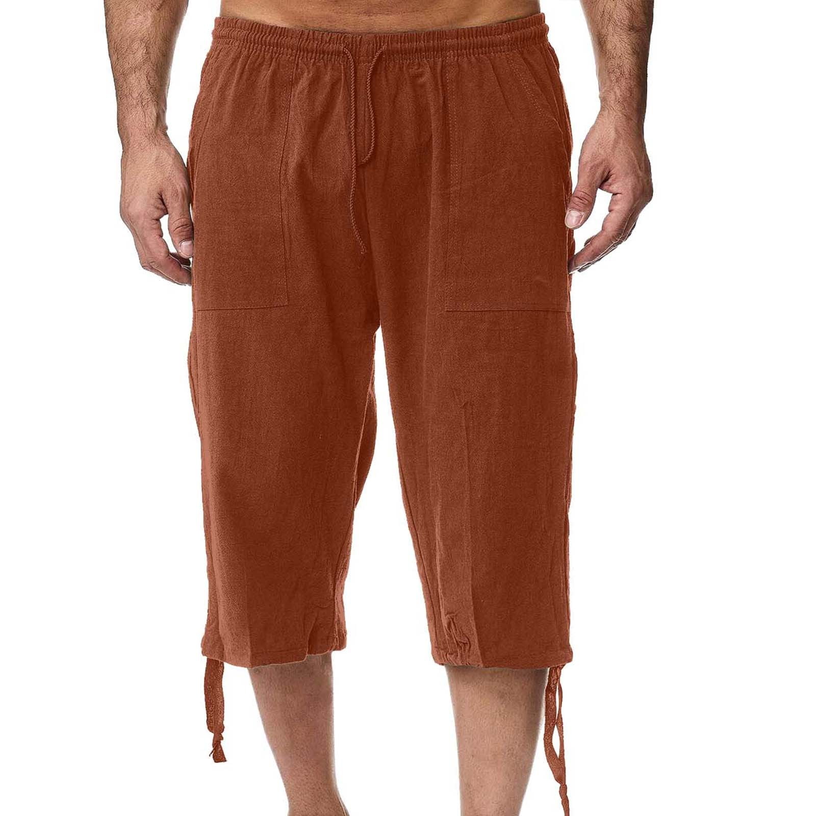 FEIFLY Men's Summer Fall Cotton Sweatpants Jogging Pants Loose Casual ...