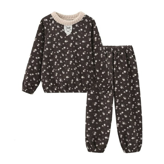 FEIFLY Soft Girls Outfit Set Long Sleeve Sleep Comfortable Kids Leisure ...