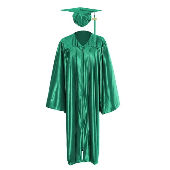 FEIFLY Unisex Student Matte Graduation Gown for School Robe Cap Set ...